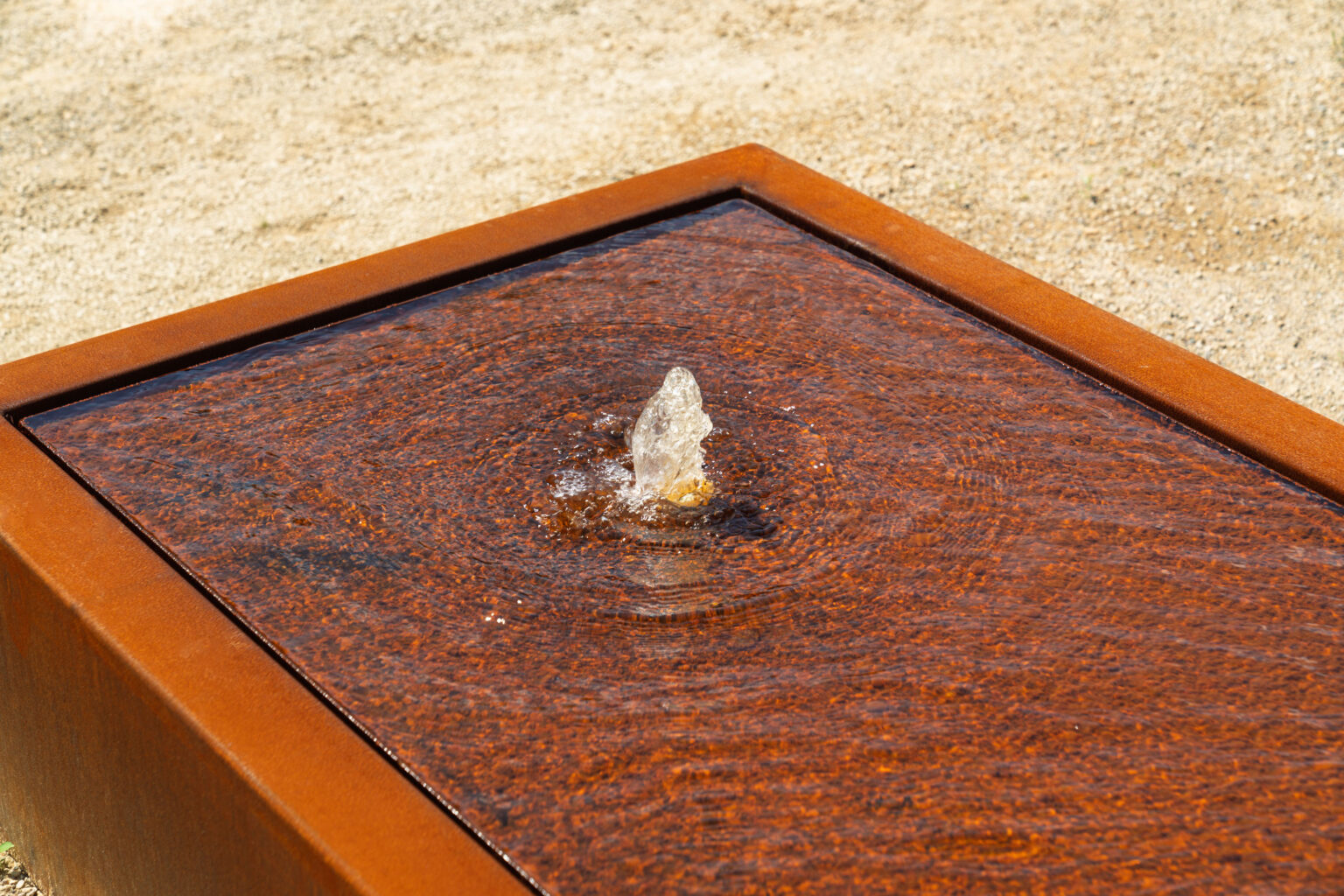 Corten Steel Square Water Table – Caragh Nurseries