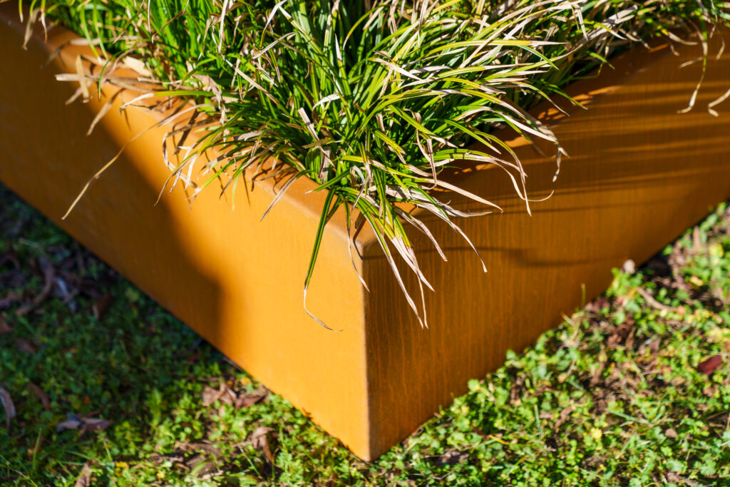 Corten Steel Triangle Planter – Caragh Nurseries